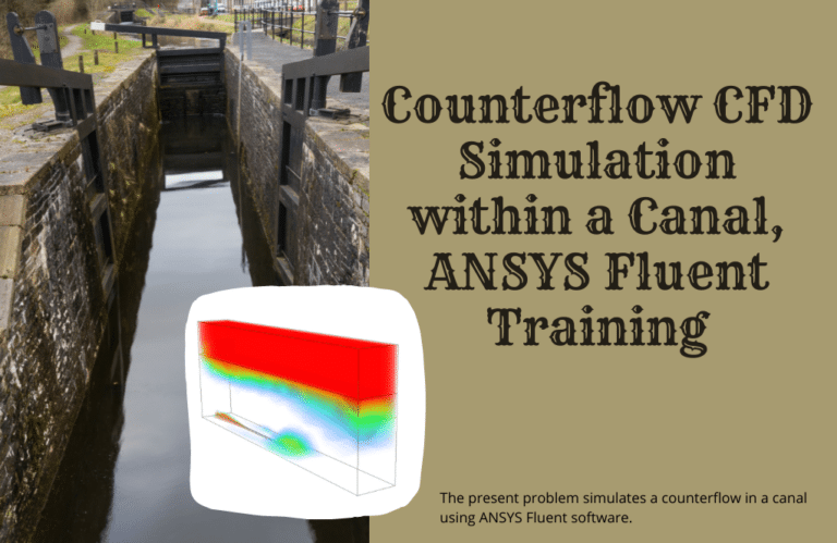 Counterflow CFD Simulation within a Canal, ANSYS Fluent Tutorial - MR CFD