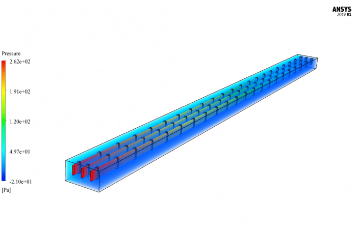 Finned Tube Radiator Heat Transfer CFD Simulation, ANSYS Fluent ...