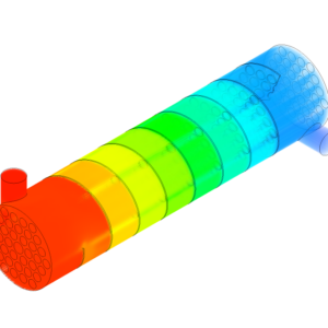 shell and tube with staggered baffles, Paper Validation - MR CFD