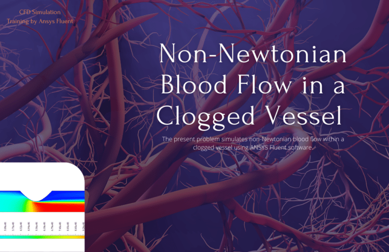 Non-Newtonian Blood Flow in a Clogged Vessel CFD Simulation, ANSYS ...