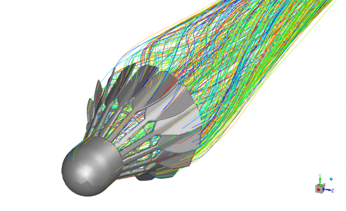 Badminton Shuttlecock Flight CFD Simulation, ANSYS Fluent Training - MR CFD