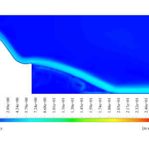 Pond Overflow CFD Simulation by ANSYS Fluent Training - MR CFD