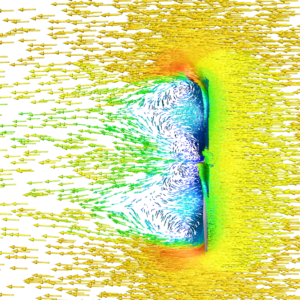 Impeller of an Electrical Motor, Airflow Analysis - MR CFD