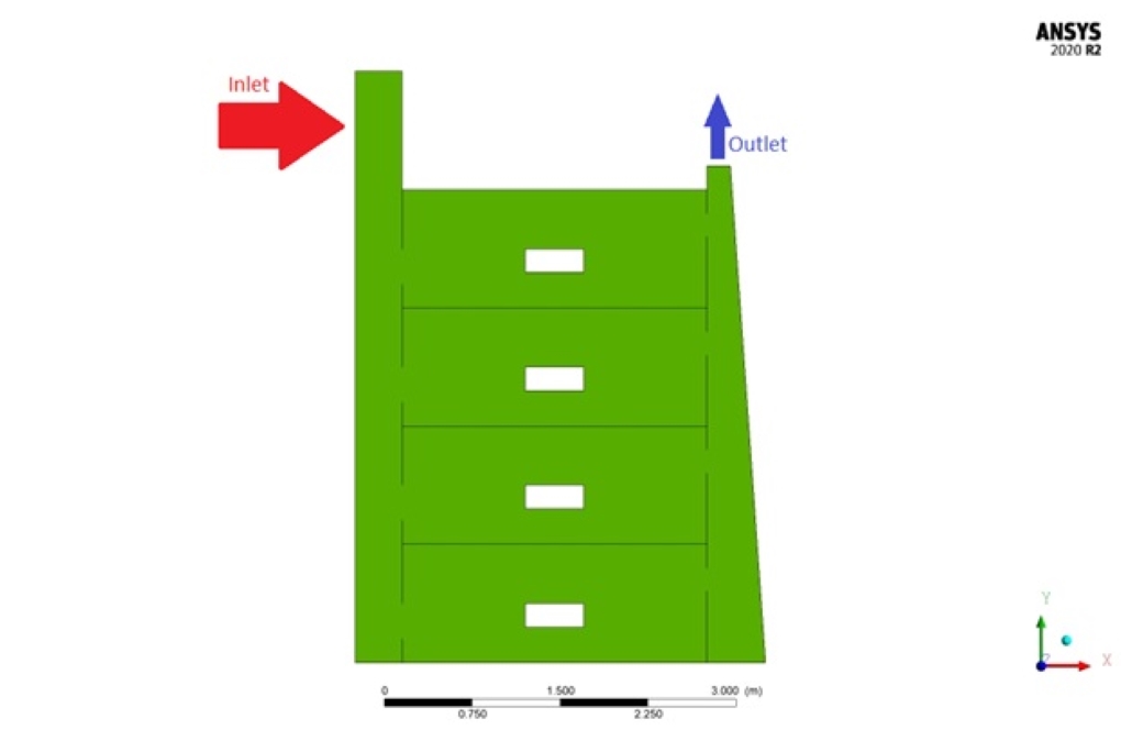 Wind Tower (2-D) CFD Simulation by ANSYS Fluent Training - MR CFD