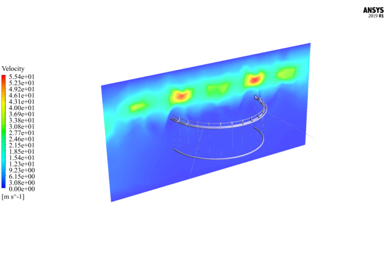 Fish Cage Floating on Seawater CFD Simulation by FSI Method, ANSYS ...