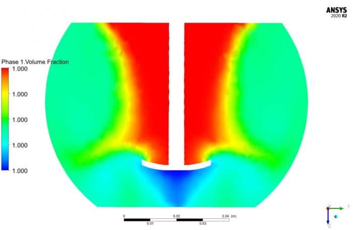 Centrifuge CFD Simulation, Two-Phase Flow (MIXTURE), ANSYS Fluent - MR CFD