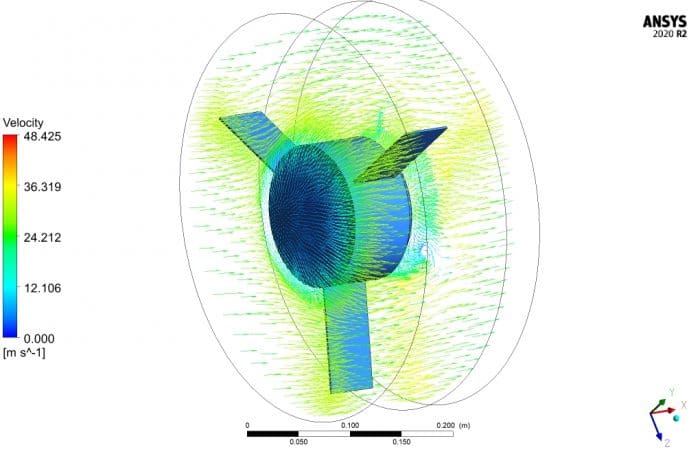 Series Fans CFD Simulation using MRF Method - MR CFD