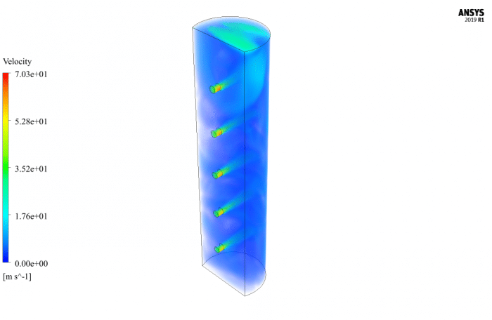 Rotary Cooling of an object with a Constant Heat Flux, ANSYS Fluent ...