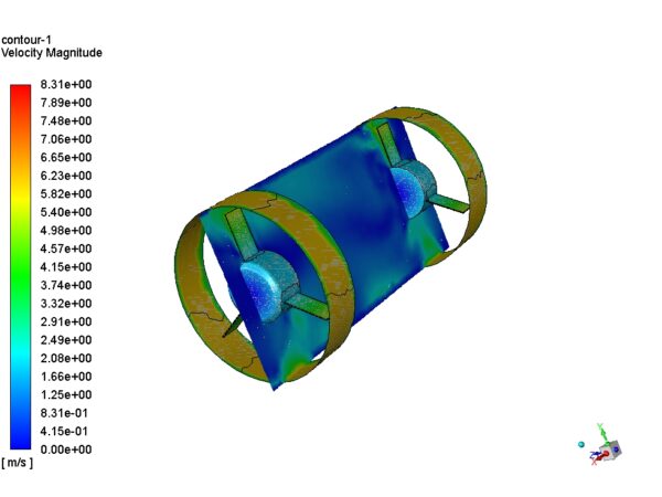 Series Fans CFD Simulation using MRF Method, ANSYS Fluent Training - MR CFD
