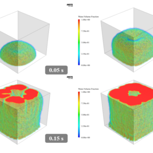 Water infiltration into a porous concrete block, ANSYS Fluent ...