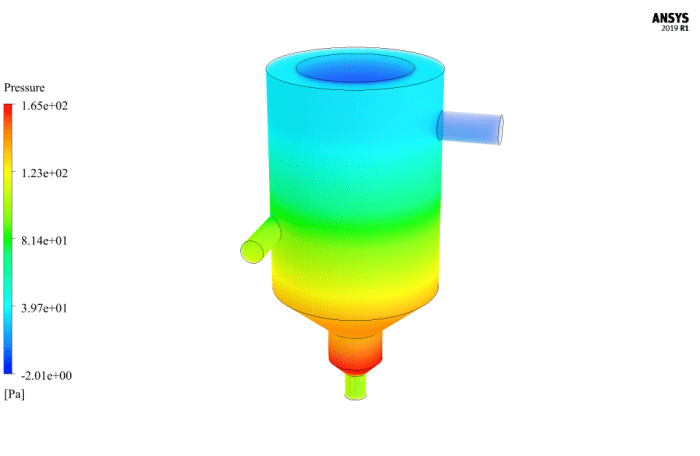 Vortex Separator, Hydrodynamic Eulerian CFD Simulation, ANSYS Fluent Training - MR CFD