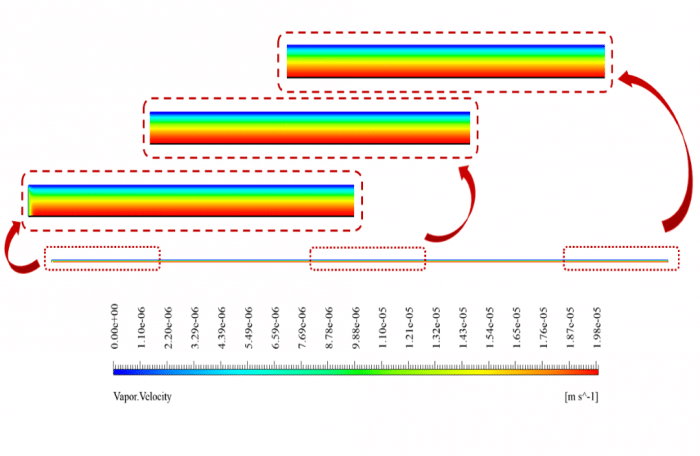 Boiling inside a Nanotube CFD Simulation Training - MR CFD