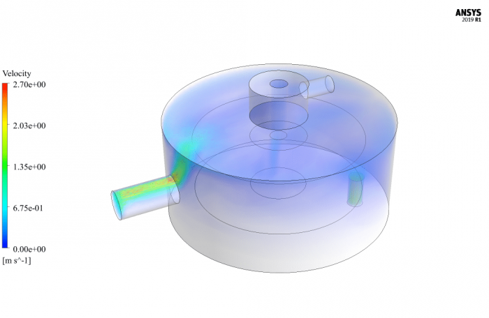Separator Two-Phase Flow, CFD Simulation ANSYS Fluent Training - MR CFD