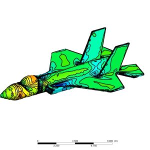 F-35 Considering Compressible Flow, ANSYS Fluent CFD Simulation Training - MR CFD