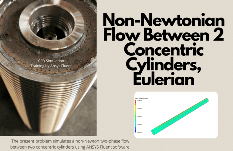 Non-Newtonian Flow Between 2 Concentric Cylinders, Eulerian, ANSYS ...