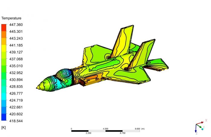 F-35 Considering Compressible Flow, ANSYS Fluent CFD Simulation Training - MR CFD