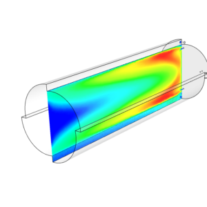 Vortex Flame Combustion Chamber with Four Inlets - MR CFD