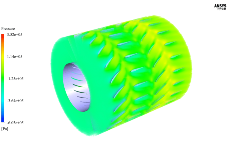 Multistage Compressor with 2 Rotors and 2 Stators rows - MR CFD