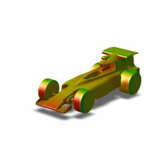 F1 Aerodynamics CFD Simulation, Pressure and Density Based