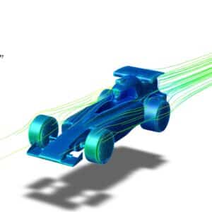 F1 Aerodynamics CFD Simulation, Pressure and Density Based