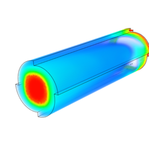 Vortex Flame Combustion Chamber with Four Inlets - MR CFD