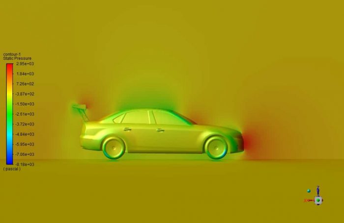 Spoiler Effect on a Car Aerodynamics, ANSYS Fluent CFD Simulation ...