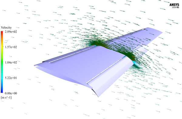 Slat and Flap Devices Effects on an Aircraft Wing - MR CFD