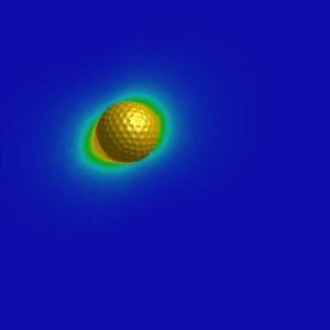 Movement of Golf Ball, Impact (Dynamic Mesh), ANSYS Fluent Simulation ...
