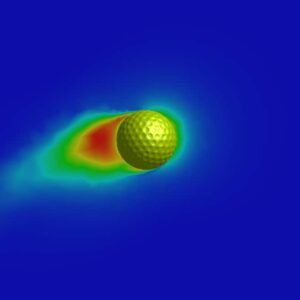 Movement of Golf Ball, Impact (Dynamic Mesh), ANSYS Fluent Simulation ...
