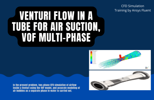 Venturi Flow in a Tube for Air Suction, VOF Multi-Phase, ANSYS Fluent ...