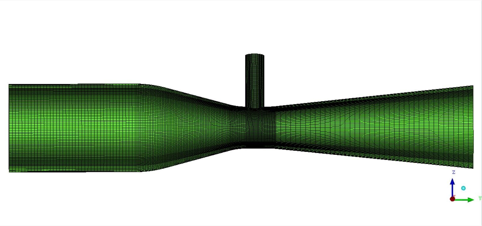 Venturi Flow in a Tube for Air Suction, VOF Multi-Phase, ANSYS Fluent ...
