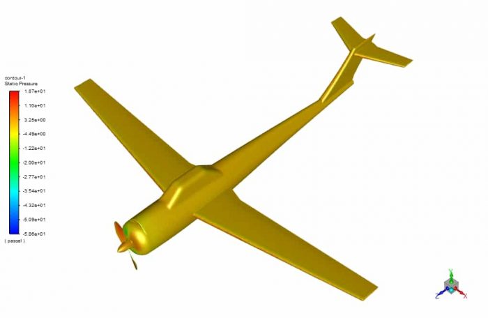 Aircraft Propeller CFD Simulation Using Mesh Motion, ANSYS Fluent Training - MR CFD