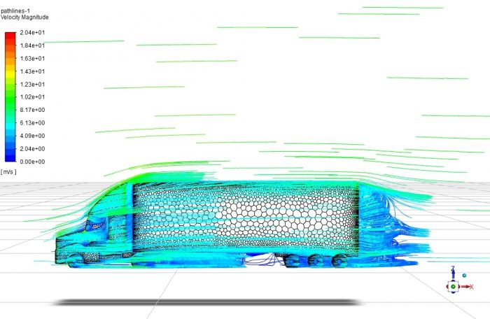 Container Effect on Truck Aerodynamic CFD Simulation, ANSYS Fluent ...
