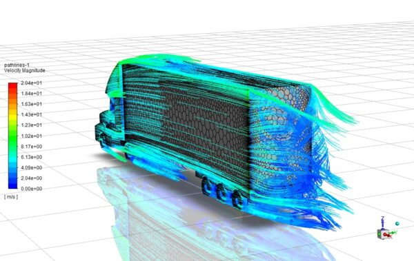 Truck Aerodynamic, Container Effect Study, ANSYS Fluent Simulation ...