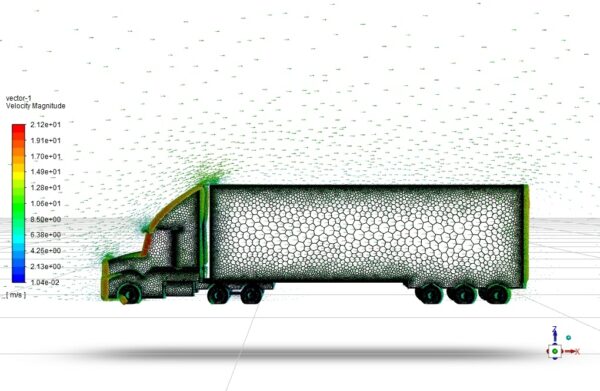 Container Effect on Truck Aerodynamic CFD Simulation, ANSYS Fluent ...