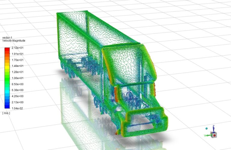 Container Effect on Truck Aerodynamic CFD Simulation, ANSYS Fluent ...