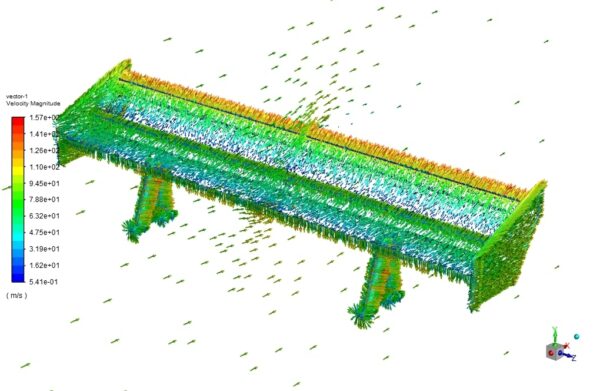 Spoiler Modes Comparison for F1 Car Aerodynamics - MR CFD