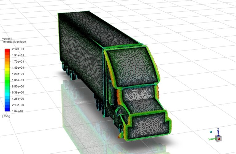 Container Effect on Truck Aerodynamic CFD Simulation, ANSYS Fluent ...