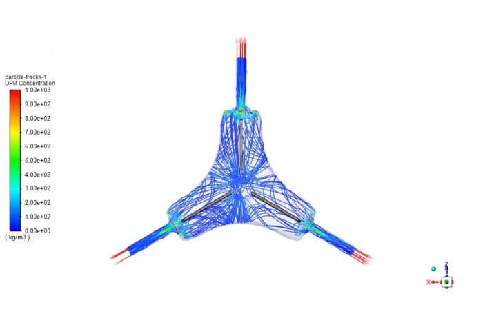 Splitter Erosion CFD Simulation Training using DPM by ANSYS Fluent - MR CFD