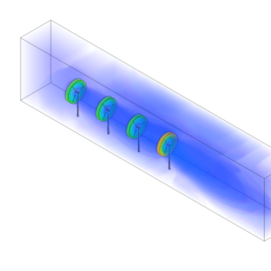 Wind Farm with Series Arrangement, ANSYS Fluent CFD Simulation Training ...