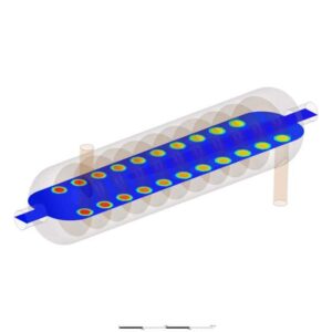 Sedimentation and Erosion in a Shell and Tube, Ansys Fluent CFD Simulation Training - MR CFD