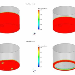 Water Discharge of a Rotating Tank, Ansys Fluent CFD Simulation ...