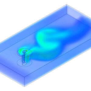 Two-Blade Savonius Wind Turbine CFD Simulation (3-D) - MR CFD