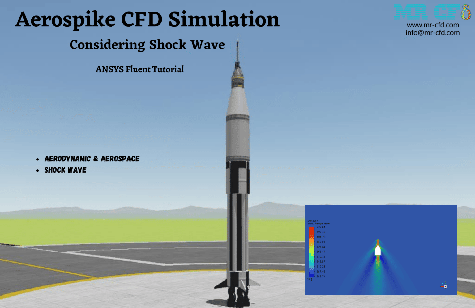 Aerospike CFD Simulation Considering Shock Wave - MR CFD