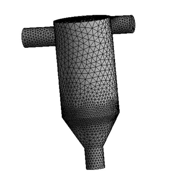 Fly Ash Cyclone CFD Simulation, Ansys Fluent Training - MR CFD