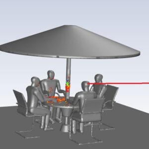 Human Cough Virus Particles in the Coffee Shop, CFD Simulation Ansys ...