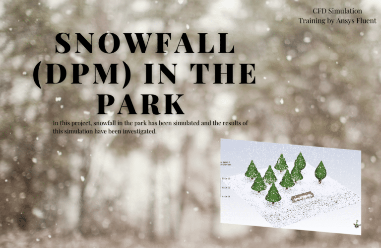 Snowfall CFD Simulation using DPM, Ansys Fluent Training - MR CFD