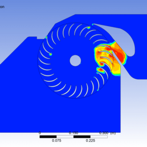 Cavitation in a Cross-Flow Turbine CFD Simulation - MR CFD