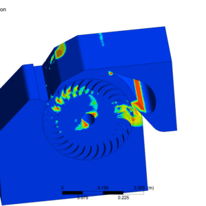 Cavitation in a Cross-Flow Turbine CFD Simulation - MR CFD