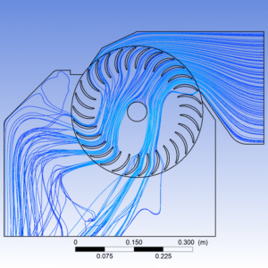 Cavitation in a Cross-Flow Turbine CFD Simulation - MR CFD